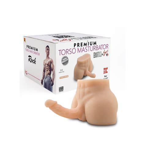 Premium Torso Masturbator Rock Anal Girişli 17 CM Yapay Penisli Erkek