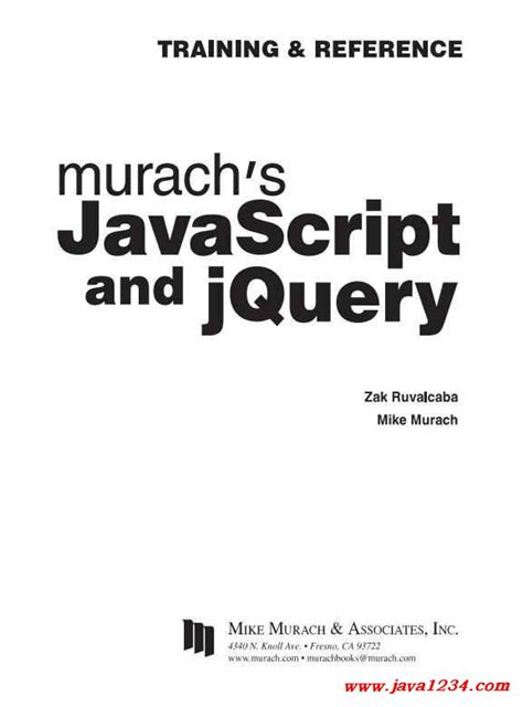 murach s javascript and jquery pdf 下载 java知识分享网 免费java资源下载