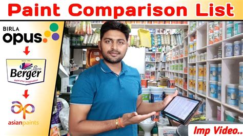 Birla Opus Asian Paints Berger PaintProduct Comparison List