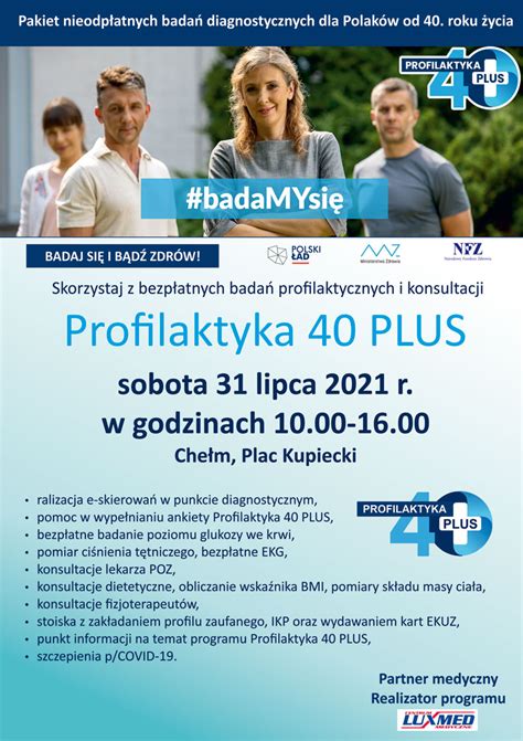 Profilaktyka 40 Plus w Chełmie Chełm