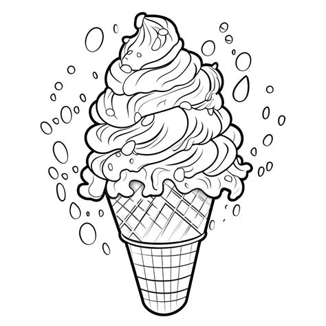 Dibujo De Helado Para Colorear