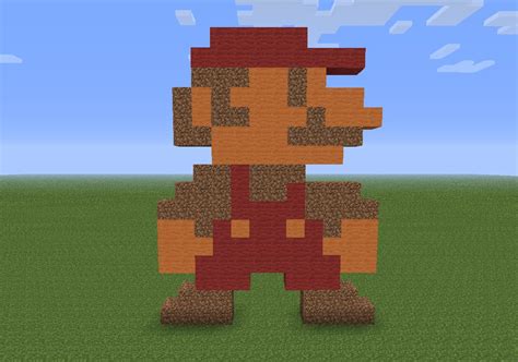 Super Mario Pixel Art Minecraft