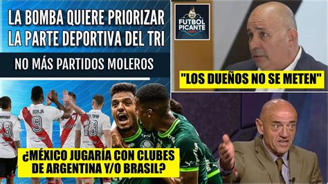ADIÓS A LOS PARTIDOS MOLEROS El Tri jugará contra equipos de BRASIL y