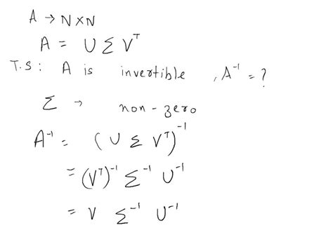 solved suppose that an n x n square matrix a has singular value decomposition a uÎ£v t