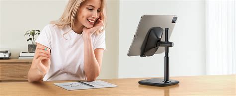 Lamicall Tablet Stand Adjustable Tablet Holder Ultra Stable Height