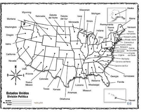 Mapas De Estados Unidos Para Colorear Y Descargar Colorear Im Genes