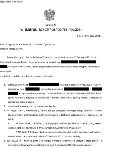 Wygrana Z PKO BP S A Umowa O Kredyt Mieszkaniowy NORDEA HABITAT