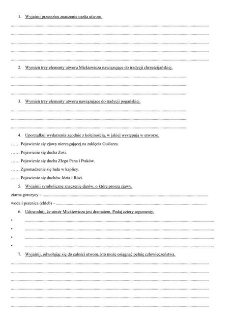 II cz Dziadów worksheet Worksheets Google classroom Fashion box
