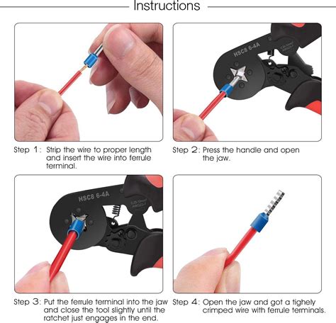 Ferrule Crimping Tool Wire Pliers Pcs Wire Ferrules With