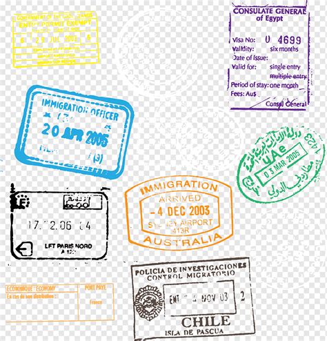 Sellos De Pasaporte Png PNGWing