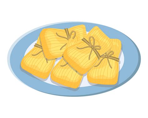 Tamales Are A Popular Mexican Food Vector Illustration