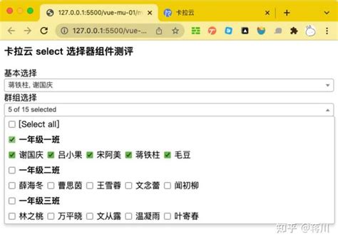 最好用的 5 个 vue select 单选多选下拉组件 卡拉云 知乎