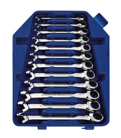 CRWS12MSA 12 Piece Metric Ratcheting Combination Speed Wrench Set
