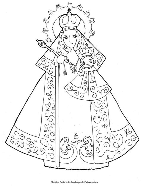 VIRGEN DE GUADALUPE DE EXTREMADURA Para Pintar Pinturas De Flores