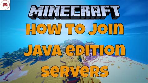 How To Join Java Edition Minecraft Servers YouTube