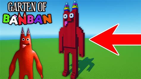 Minecraft Tutorial How To Make A GIANT BabBan Statue Garten Of Banban
