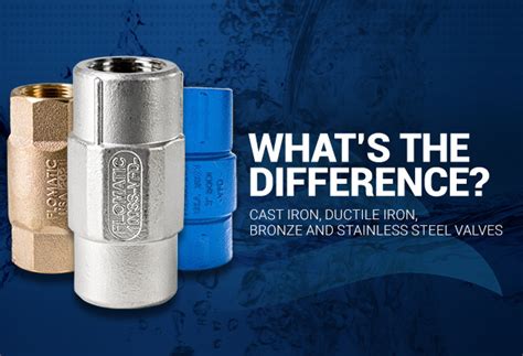 Cast Iron Ductile Iron Bronze And Stainless Steel Valves Whats The