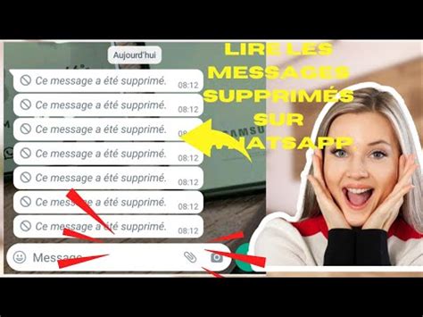 Comment lire les messages supprimés sur whatsapp YouTube