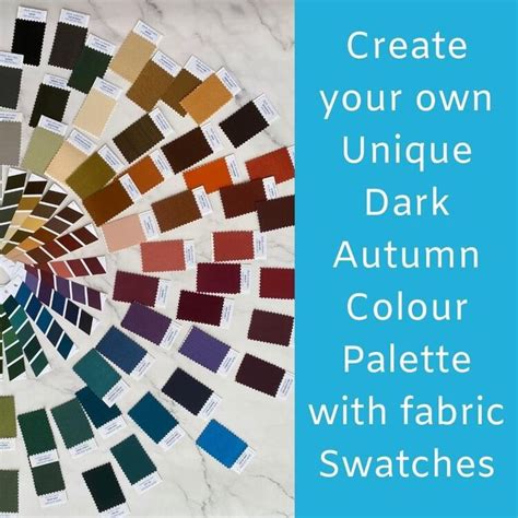 A Pantone Color Wheel With The Words Create Your Own Unique Dark Autumn