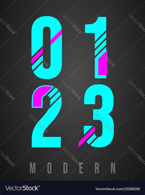 Modern Number Fonts