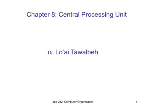 chapter 8 central processing unit