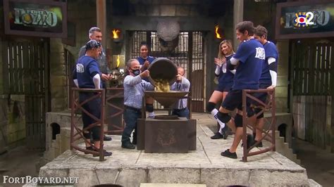 Fort Boyard 2020 séquence de la Pesée avec la présentation des