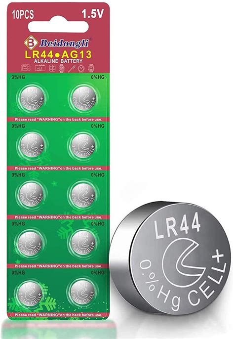Amazon Beidongli LR44 Batteries AG13 357 High Capacity 1 5V Button
