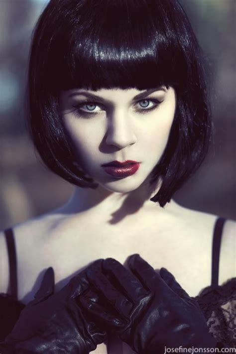 Photography By Josefine Jönsson Cuded Dark Hair Bobs Black Hair Blue Eyes Dark Hair
