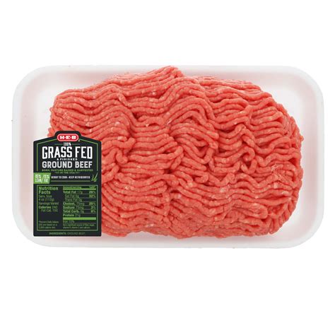 H E B Grass Fed Finished Ground Beef 85 Lean Shop Beef At H E B