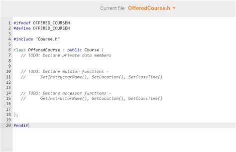 Solved Given Main Define A Course Base Class With Chegg