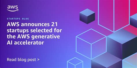 Generative Ai Aws Startups Blog