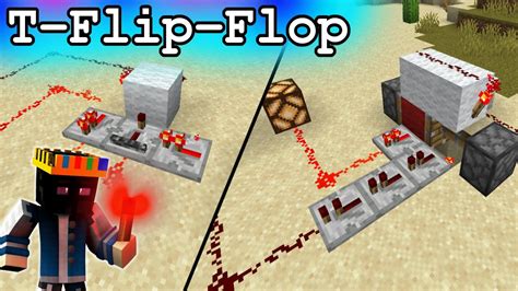 T Flip Flop Minecraft Redstone Tutorial Youtube