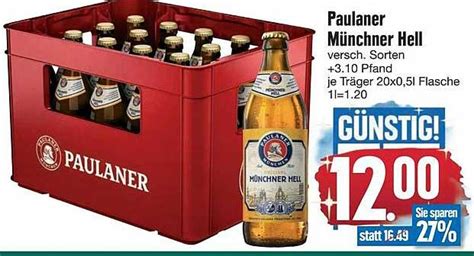 Paulaner Münchner Hell Angebot bei EDEKA 1Prospekte de