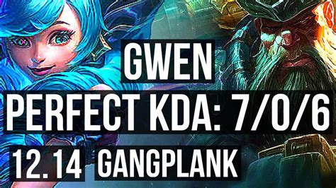 GWEN Vs GP TOP 7 0 6 Godlike 300 Games KR Master 12 14 YouTube