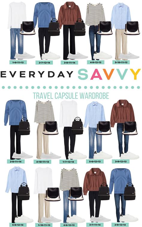 Capsule Wardrobe Women Fashion Capsule Travel Wardrobe Capsule