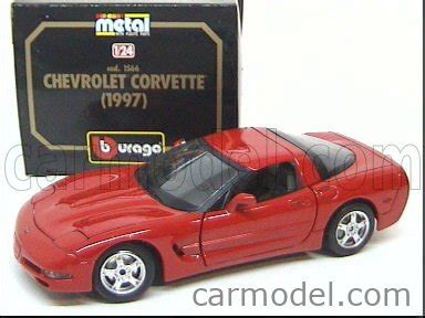 Burago Escala Chevrolet Corvette Red