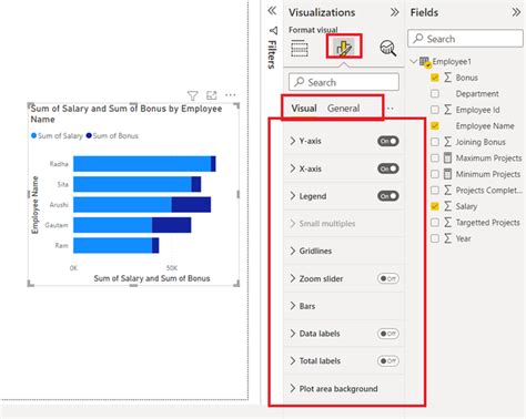 Power Bi How To Format Bar Chart Geeksforgeeks