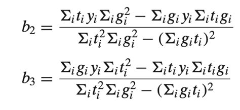 Regression Formula