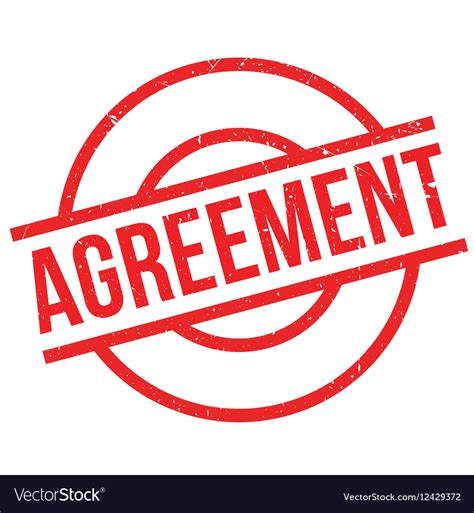 Agreement Rubber Stamp Royalty Free Vector Image