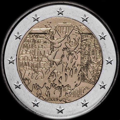France 2019 30 ans de la Chute du Mur de Berlin 2 euro commémorative