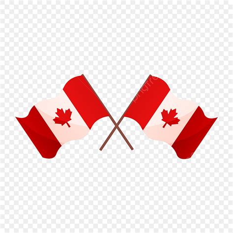 Canada Flag Clipart Hd Png Vector Crosing Flag Canada Isolated Flag