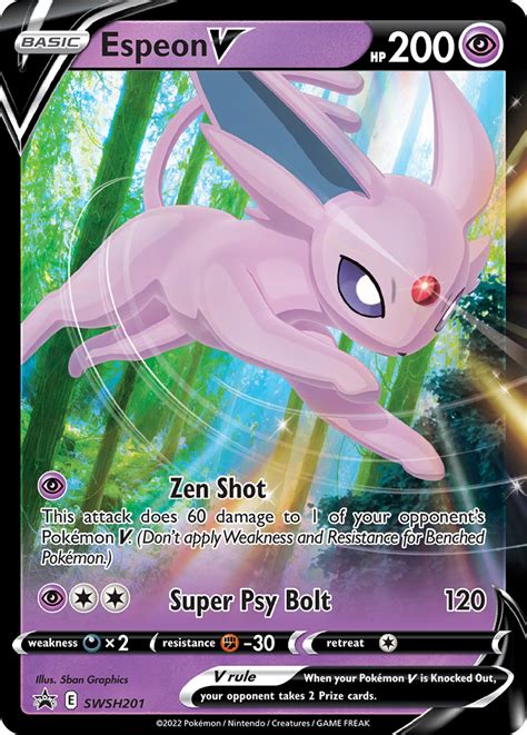 Espeon V Swsh Black Star Promos Pokemon Card Pikawiz