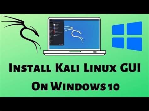 How To Install Kali Linux Gui On Windows With Wsl Youtube