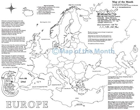 Free Printable Europe Countries Map Quiz Worksheet Europe 50 OFF