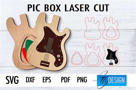 Pic Box Laser Cut SVG Guitar SVG Graphic By Flydesignsvg Creative