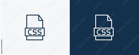 css file format icon outline css file format icon from information technology collection