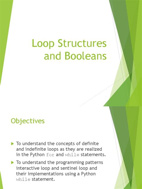 loop structures and booleans guide pdf boolean data type control flow
