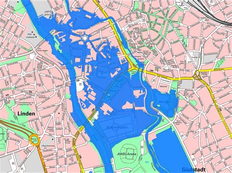 Überschwemmungsgebiete Hochwasserschutz Stadtentwässerung Hannover