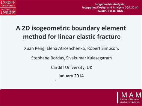 ppt a 2d isogeometric boundary element method for linear elastic fracture powerpoint