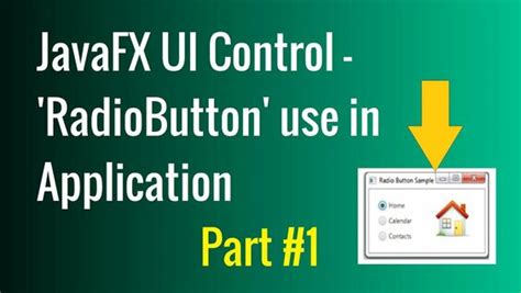 javafx control radiobutton use in javafx application part 1 javafx tutorial erofound